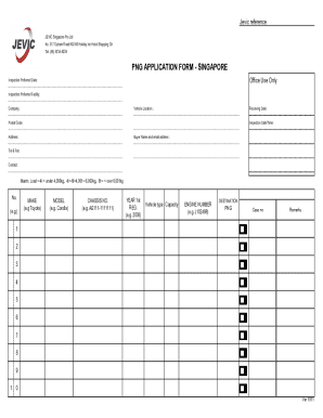 Fillable Online PNG APPLICATION FORM - SINGAPORE Fax Email Print ...