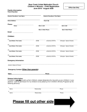 Fillable Online FAMILY INFORMATION And CONSENT FORM Fax Email Print ...