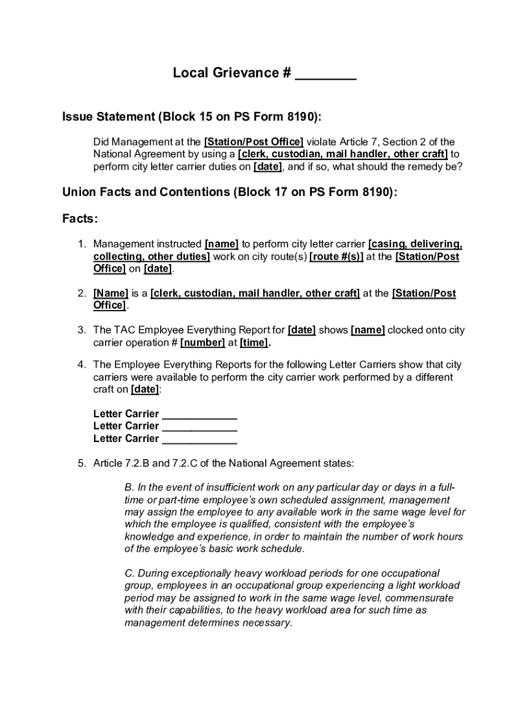 Fillable Online local grievance collocationmeaning and examples of use ...