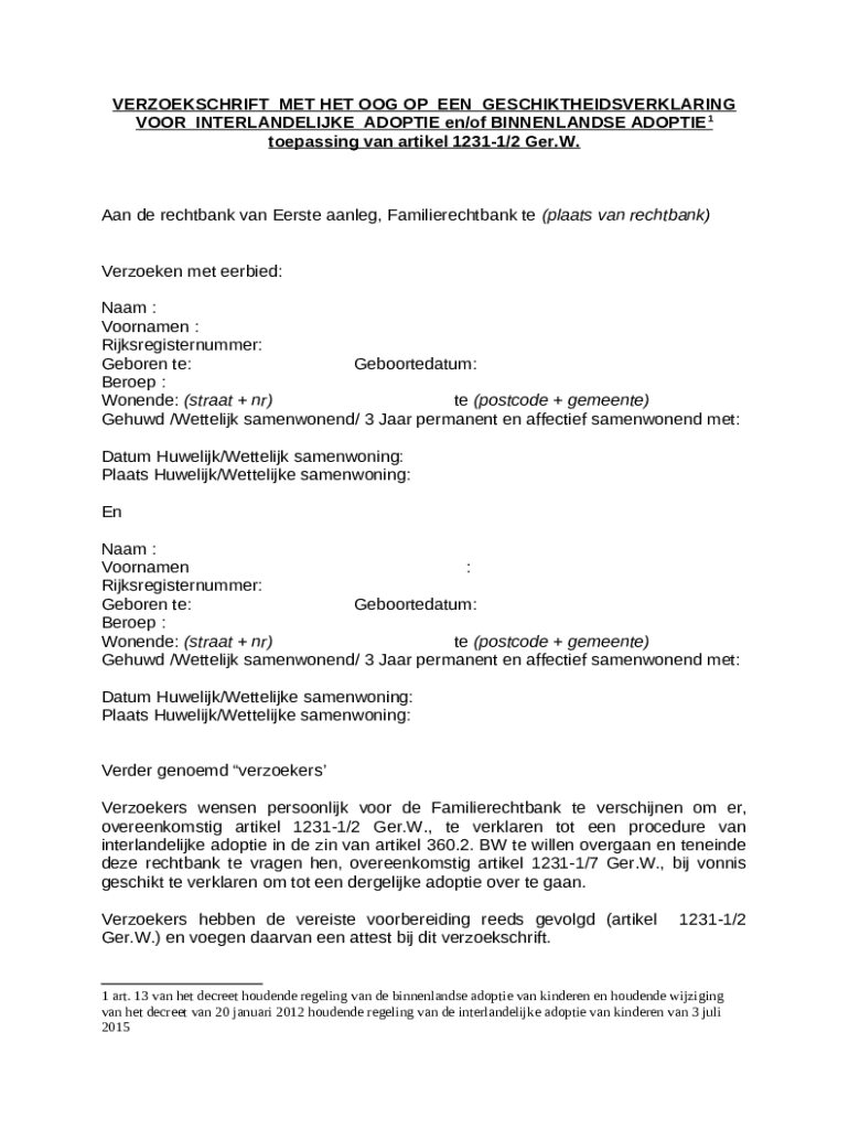 het maatschappelijk onderzoek bij interlandelijke adopties Doc Template ...