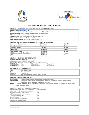 Fillable Online Technical and Safety Data Sheets Fax Email Print ...