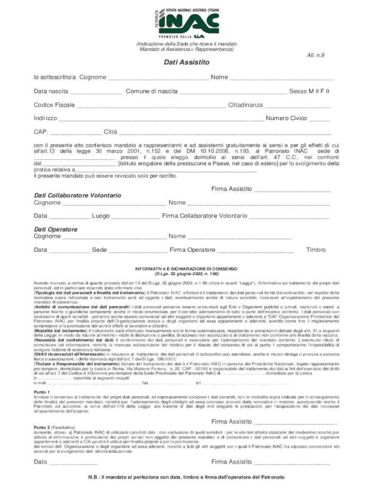 Compilabile Online Fac simile lettera di incarico professionale Fax ...