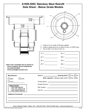 Fillable Online A1005-505 Retrofit Spill Containment Cut Sheet brochure ...