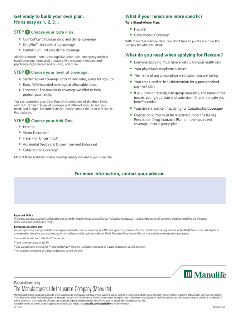 Fillable Online FlexCare Brochure English Fax Email Print - pdfFiller