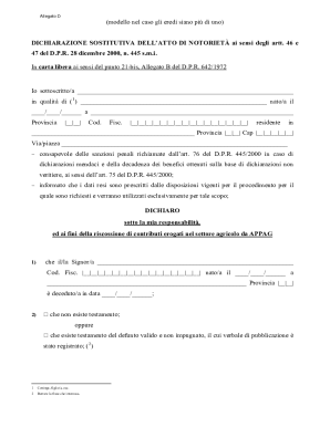 Compilabile Online (fac simile da utilizzare nel caso gli eredi siano ...