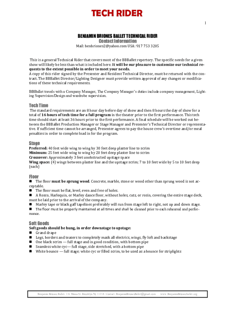 Fillable Online Pepperland-Sample-Technical-Rider-as-of- ... Fax Email Print - pdfFiller