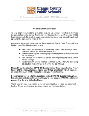 Fillable Online Keeping everyone at work safe: Working safely during ...