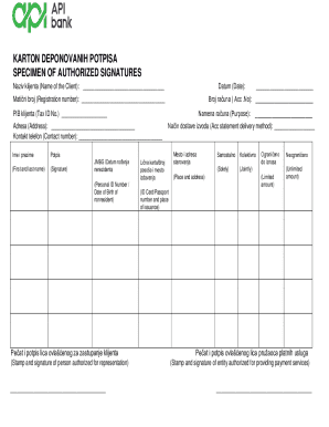 Fillable Online SPECIMEN SIGNATURE CARD FOR NON-RESIDENT ... Fax Email ...