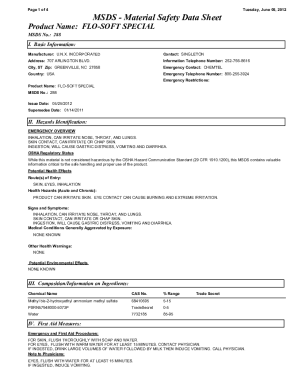 Fillable Online Poly-Flex Safety Data Sheet Fax Email Print - pdfFiller