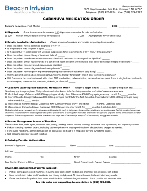 Fillable Online Cabenuva Order Form v2 Fax Email Print - pdfFiller