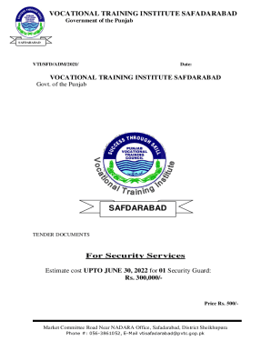 Fillable Online National vocational qualification Security guard ...