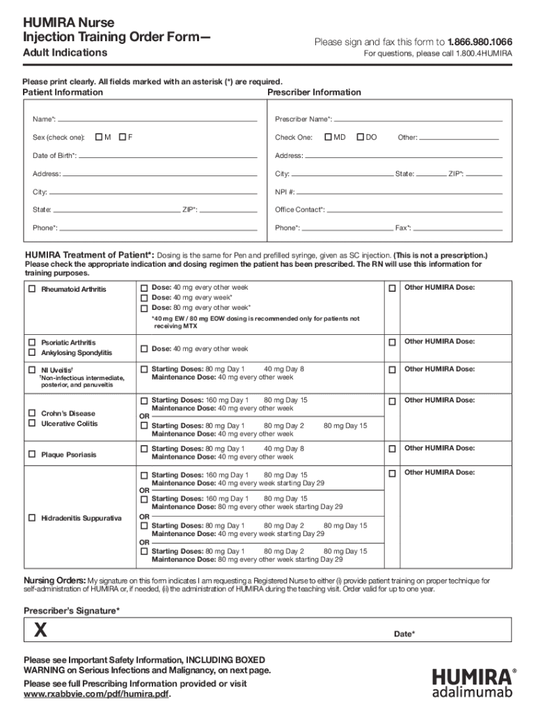 Fillable Online Adult Indications Fax Email Print - pdfFiller