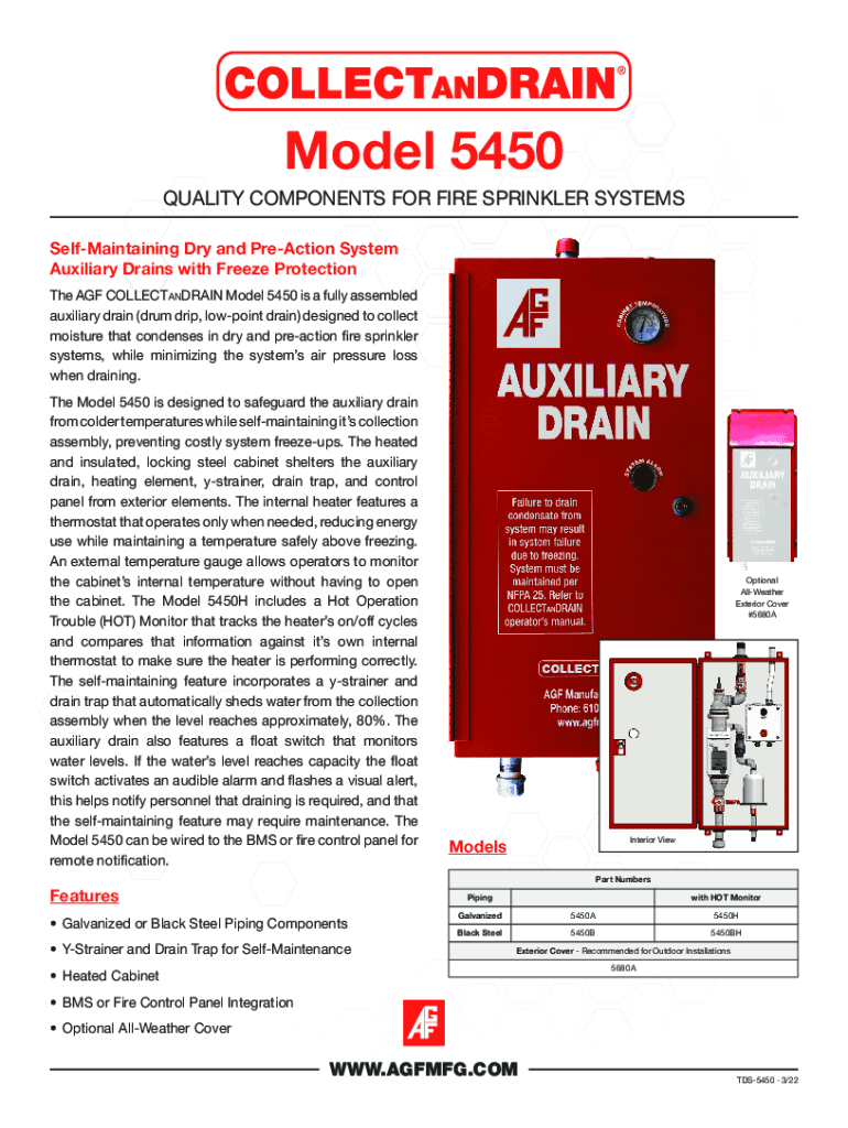 Fillable Online Galvanized Auxiliary Drain with Water Detector Alarm ...