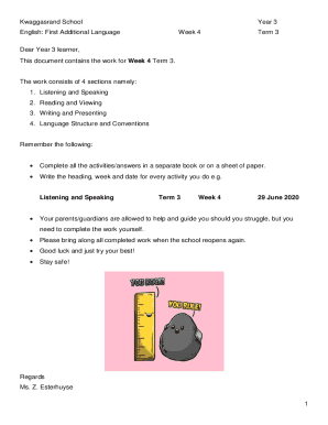 Fillable Online ENGLISH 3 Quarter 3 WEEK 4Problem and Solution Fax ...