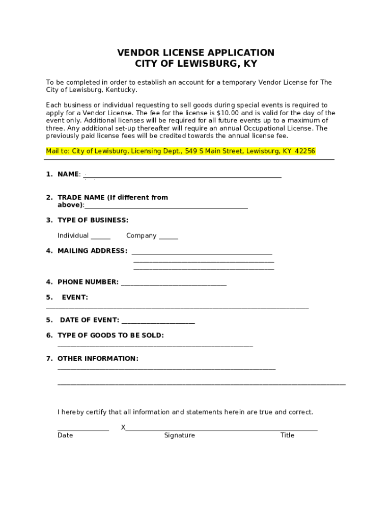 CN-2T Application for Temporary Vendor License ... Doc Template | pdfFiller