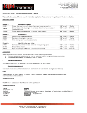 Fillable Online hjntraining co HJN training qualifications and training ...