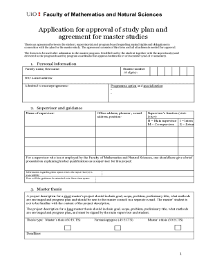 Fillable Online Supervisor and Applicant Agreement and Approval Form ...