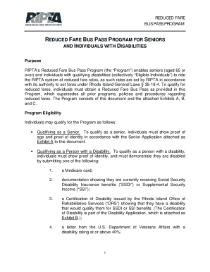 Fillable Online reduced fare bus pass program for seniors Fax Email ...