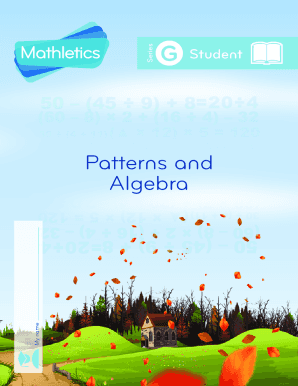 Fillable Online Patterns and algebra Student.pdf Fax Email Print ...
