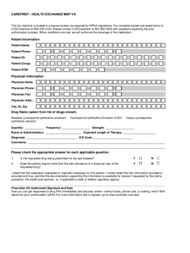 Fillable Online Audit of CareFirst BlueChoice's Federal Employees ...