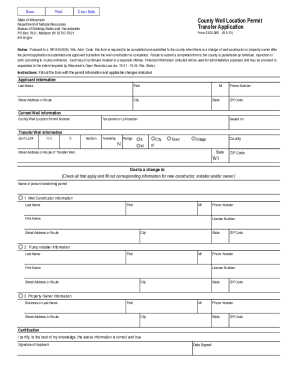 Fillable Online Form 3300-080 County Well Location Permit Application ...