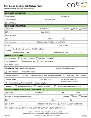 Fillable Online New Group Enrollment Options for Providers Fax Email ...