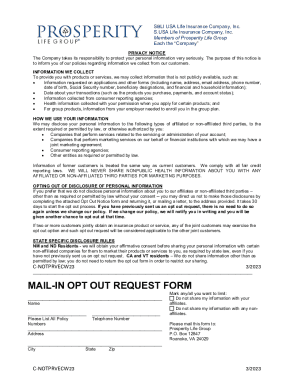 Fillable Online Get Appointed with Prosperity Life Insurance Group Fax ...