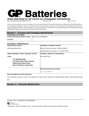 Fillable Online PRODUCT SAFETY DATA SHEET Fax Email Print - pdfFiller