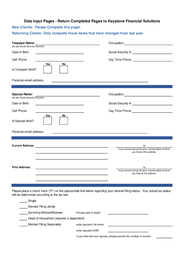 Fillable Online Letter of Understanding for Preparing Business Tax ...