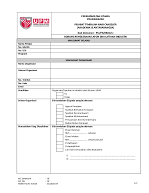 Fillable Online Offer Letter Upm.pdf - Perkhidmatan Utama Prasiswazah ...