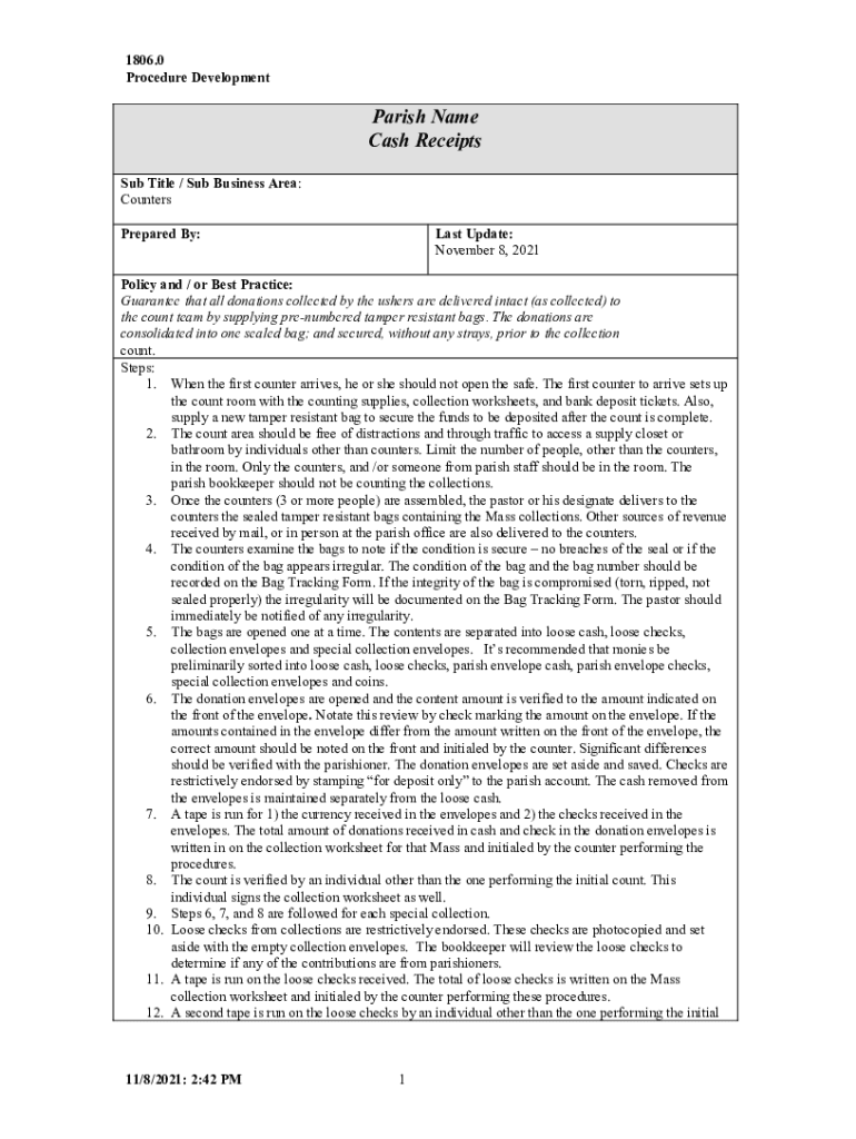 Fillable Online Procedures Form Fax Email Print - pdfFiller