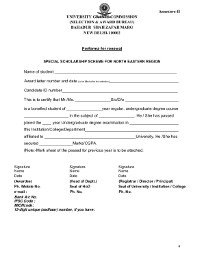 Fillable Online Continuation Certificate for MANF.pdf Fax Email Print - pdfFiller
