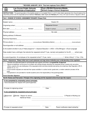 Fillable Online Get the free las cruces public schools transfer request ...