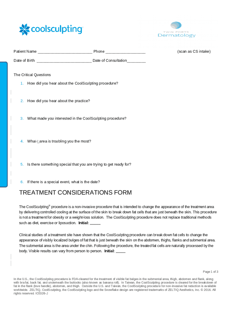 CoolSculpting-intake-.docx - Patient Name Phone Doc Template | pdfFiller