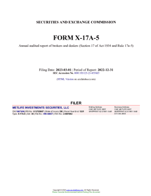 Fillable Online Form X-17A-5 Schedule I Fax Email Print - pdfFiller