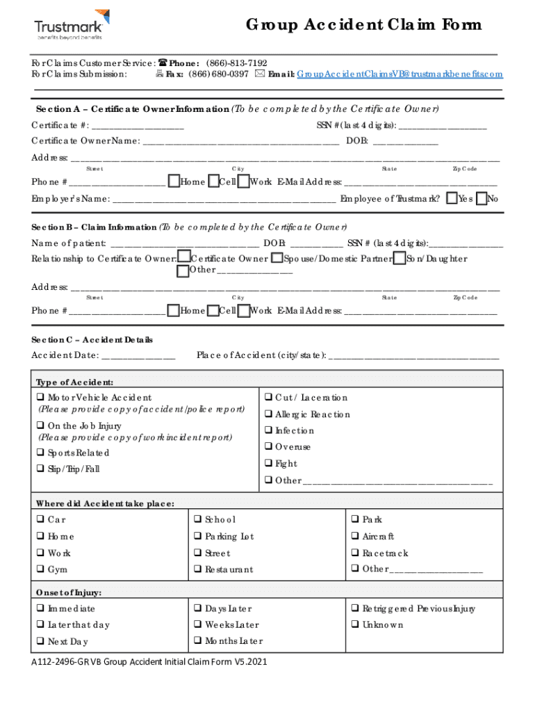 Fillable Online Group Hospital Indemnity Claim Form Fax Email Print - pdfFiller