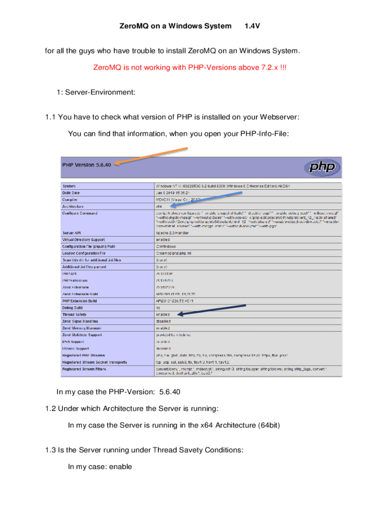 Fillable Online ZeroMQ is not working with PHP-Versions above 7.2.x Fax Email Print - pdfFiller
