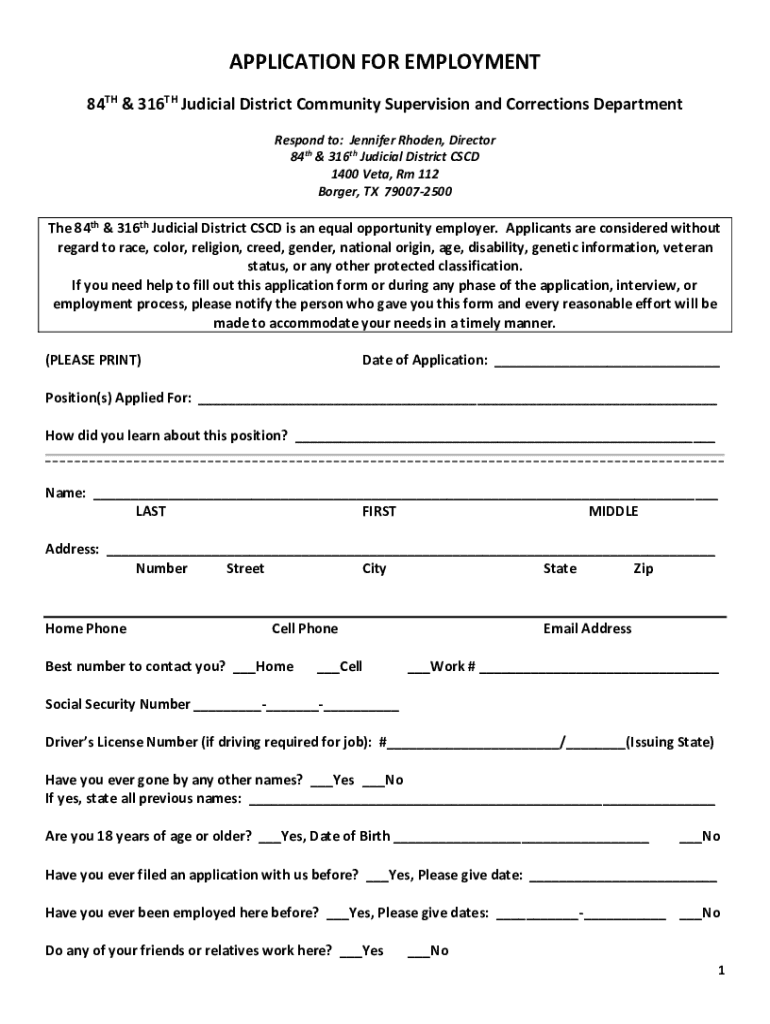 Fillable Online ACP Entertainment Employment Application 100 84th St ... Fax Email Print - pdfFiller