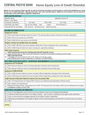 Fillable Online HOMEOWNER S APPLICATION KIT Home Equity Line of Credit ...
