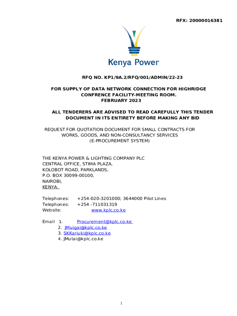 How to submit a tender Doc Template | pdfFiller