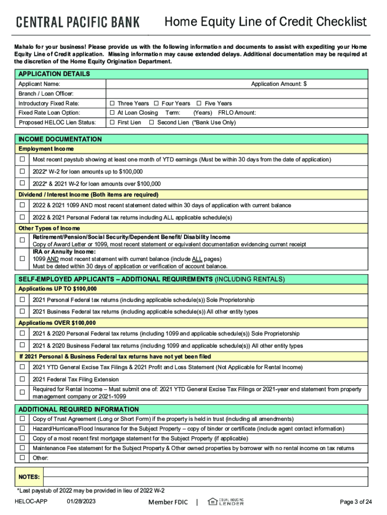 Fillable Online HELOC APP v.3 - Template Fax Email Print - pdfFiller