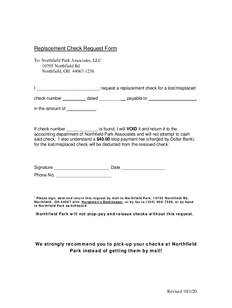 Fillable Online IA-81 Replacement Check Request Form Fax Email Print ...