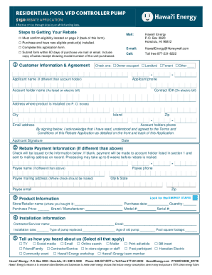 Fillable Online $150 REBATE APPLICATION Fax Email Print - pdfFiller