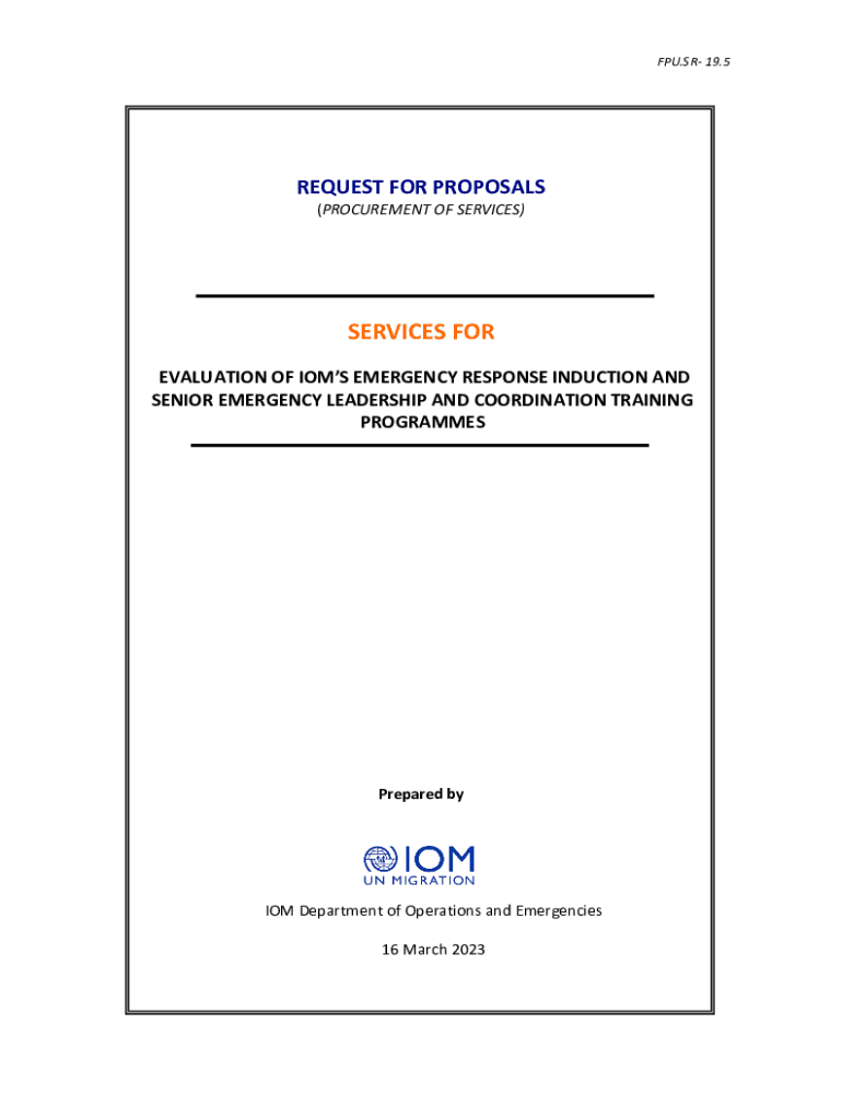 Fillable Online 19 05 Request for Proposal for Services (RFP-S) - Evaluation Fax Email Print ...