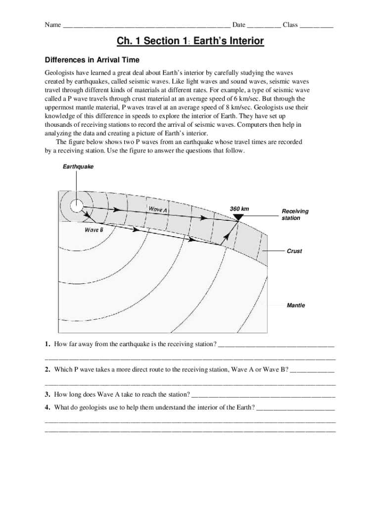 Fillable Online The Earth's Layers Lesson #1Volcano World Fax Email Print - pdfFiller