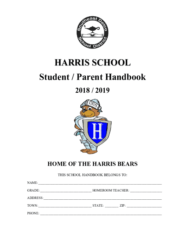 Fillable Online Parent/Student Handbook and other Resources Fax Email ...