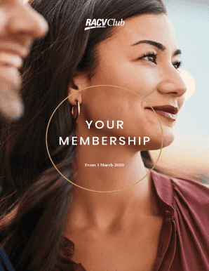 Fillable Online RACV Club Membership Benefits and Pricing. RACV Club ...