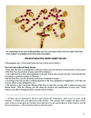 Fillable Online Prayers of Reparation to the Holy Face of Jesus Fax ...