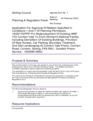 Fillable Online Application For Approval Of Matters Specified In ...