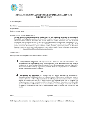Fillable Online STATEMENT OF ACCEPTANCE AND DECLARATION OF ... Fax ...